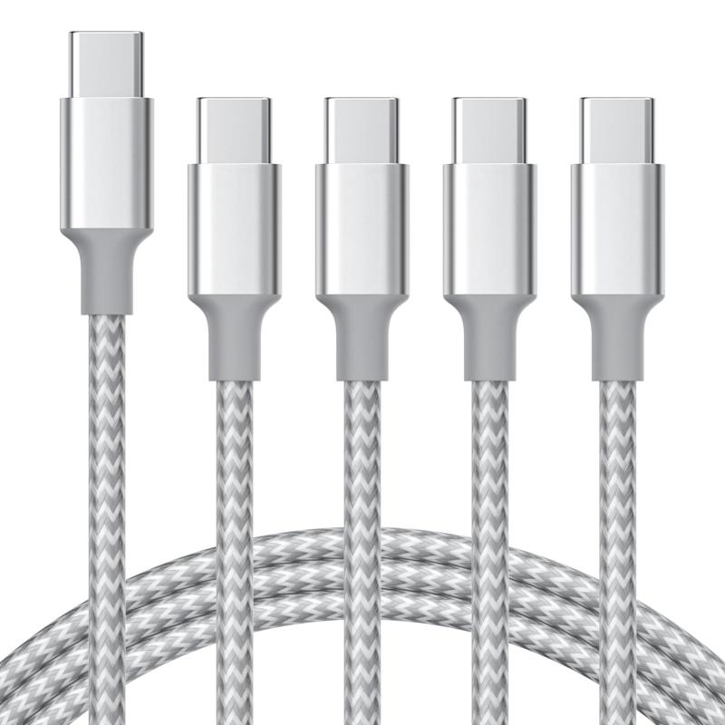 USB Type Cケーブル1m+1m+2m+2m/4本タイプc ケーブル PD対応 60W急速充電データ転送 断線防止 高耐久ナイロン iPhone 16 /iPhone 15 / MacBook、iPad Pro/Air、Galaxy、...