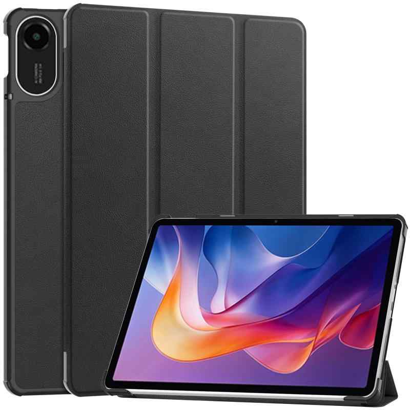 For Xiaomi Redmi Pad 2 ケース スタンド機能付き 開閉式三つ折薄型スタンドケース PUレザー Redmi Pad2 11インチ（2025） カバー (ブラック)対応機種Xiaomi Redmi Pad2 専用 保護ケー...