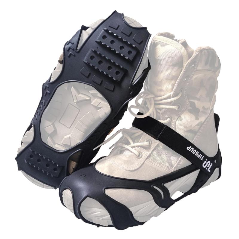 アイゼン 滑り止めスパイク 滑り止め 靴 雪 雪道 スノースパイク 簡易 軽量 雪対策 アイススパイク 安定感倍増の42本爪と固定紐付き 転倒防止 男性 女性42本爪アイゼンの安定感片足の42枚堅い合金歯(14*3)はつま先からかかとまで均...