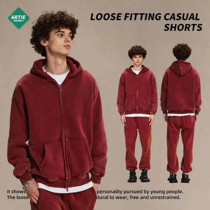 ・スタイル: 街潮・款式: 開衫・領型: 無領・ネックライン: ラウンドネック・袖丈: 長袖・厚さ: 裏起毛・主な素材: 綿・主面料成分の含有量: 52%・生地: 綿・柄: 無地・ディテール: リブ裾・版型: ゆったり・加工: 蝋染・ポケッ...