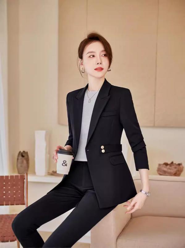 ・素材: 聚酯纤维, 氨纶・カラー: 藏青西装, 藏青西装+裤子, 黒色西装, 黒色西装+裤子, 灰色西装, 灰色西装+裤子・サイズ: S, M, L, XL, XXL, XXXL, XXXXL・パンツ丈: 长裤・袖丈: 長袖・主な素材の含...