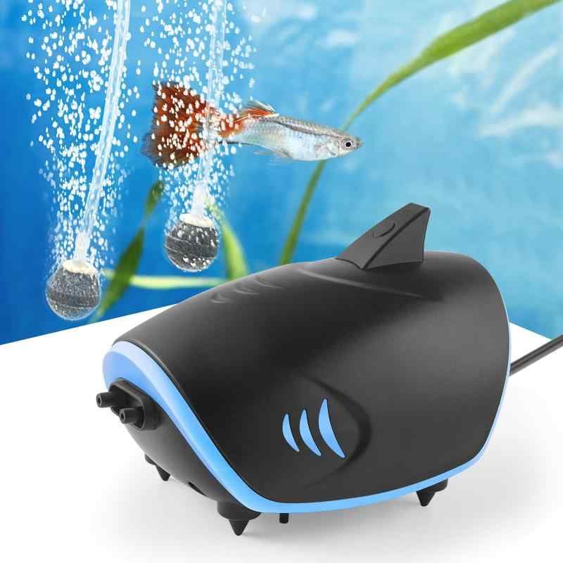 300LPH静音水槽エアーポンプ、3W可調節2つ吐出口酸素ポンプ、魚用/水耕栽培用空気ポンプ、サメ形ブクブクエアポンプ、200Lまでの水槽に適用「二つ吐出口」3W静音水槽エアーポンプは、二つ吐出口で300LPHの吐出量に達っして、また調節つ...