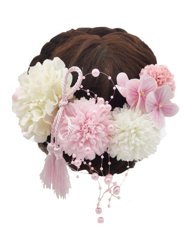 [] 髪飾り全九色 浴衣 着物 袴 振袖 和装 成人式 結婚式 卒業式 ヘッドドレス ウェディング アクせサリー 花クリップ レディース 七五三 7点セット✿メイン素材本製品は枯れるなど心配がなく華やかなアーティフィシャルフラワー（高级造花...