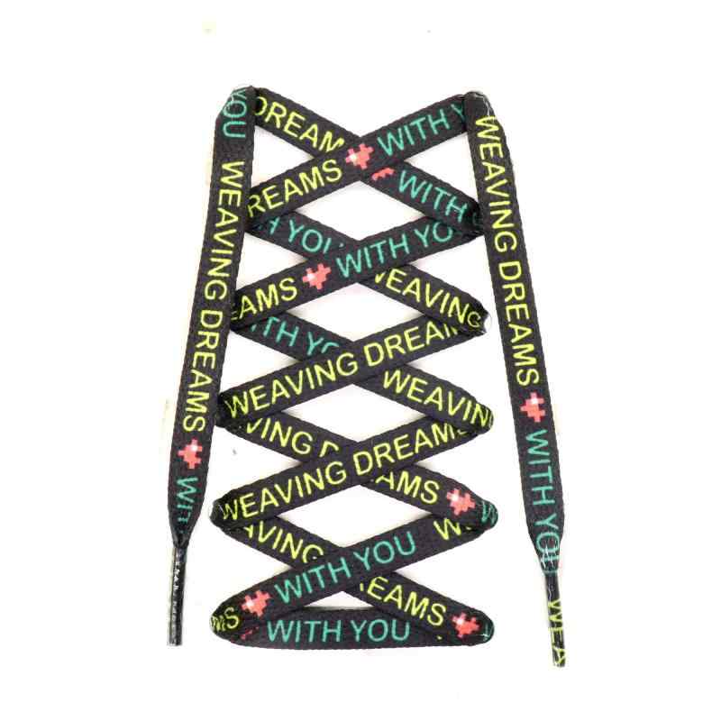 [] Flat Printed Athletic Shoelaces Shoe Laces for Sneakers フラットプリントアスレチック靴ひもスニーカー用靴ひも環境に優しい材料、すべての製品は引張試験および色堅牢度試験に合格クラシ...