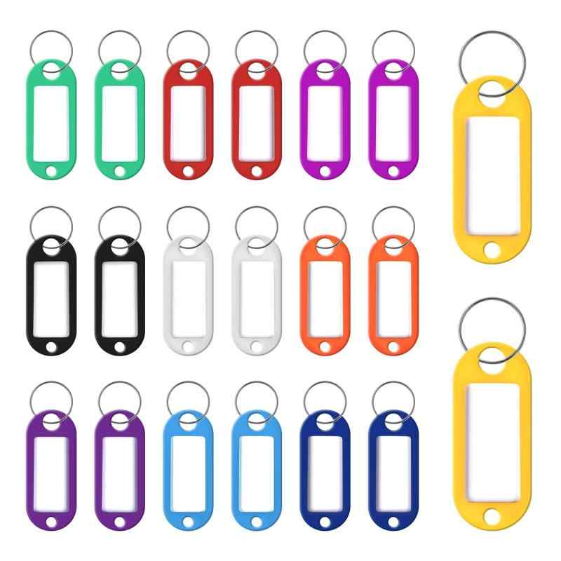 タグ 20個入り/50個入り キータグ 10色 キーホルダー ID 荷物 名前ホルダー 名札 プラスチック製 鍵ラベル 荷物タグ 業務用 大量 持ち運び 軽量✨品番と数量選択本品はプラスチック製キータグのセットです。ご購入際は、(1)20個...