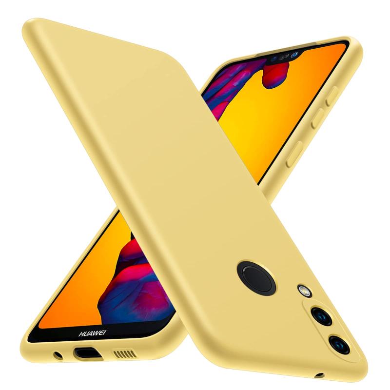 対応 Huawei P20 Lite 用のケース シリコン 耐衝撃 衝撃吸収 ストラップホール付き 指紋防止 ファーウェイP20 lite 用のケース レンズ保護 tpu ソフト 一体型液状シリコンカバー 薄型 軽量 人対応機種：HUAWE...