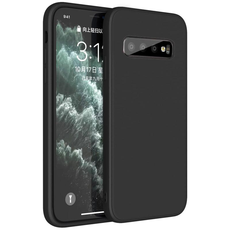 SA Galaxy S10 Plus ケース シリコン 耐衝撃 薄型 スリム ソフトカバー 薄型 軽量 一体型 レンズの全面保護 擦り傷防 米軍MIL規格取得 ワイヤレス充電 全面保護カバー ギャラクシー S10 Plus ケー対応機種SA...