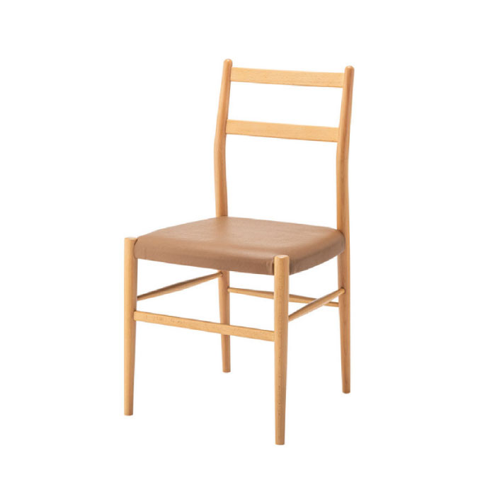 &nbsp; 商品説明 品名 ダイニングチェア カラー ナチュラル サイズ (cm) W46×D46.5×H84×SH45 仕 様 天然木(ビーチ) ウレタン塗装 合皮 重量 3.8kg 組み立て 完成品 その他 【静的耐荷重】80kg &...