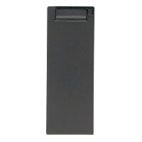 ●色/ダークグレー●サイズ/B4 1/4-タテ型●外寸法/110×292mm●適応用紙寸法/ 91・257●ボード・クリップ/再生ABS●伝票や喫茶店・レストランのお会計の整理に●複数のクリップボードを整理するのに便利な、スタッキング機能が...