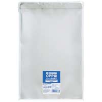 シール付きのOPP袋。サイズも豊富にご用意しました。静電気の起きにくいアルミ蒸着テープ使用で、作業中のストレスを軽減。●ポリ袋●とじシール付き●規格：A4●寸法：縦310×横225mm（とじテープ分含まず）●材質：ポリプロピレン●1パック入...
