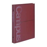 ●サイズ／B5−タテ　●穴数／26穴　●表紙／再生PP　●赤　●金属製とじ具　●収容枚数約100枚　●セット内容／ルーズリーフ10枚（ノ-836B）・ラミネート見出し用紙5枚・クリヤーポケット1枚　●書類をしっかり固定する、丈夫な金属とじ具...