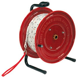 ●28×18×33cm●2.2kg●検尺ロープ100m用●スチール製（メラミン焼付塗装）※検尺ロープは別売です。e144-001