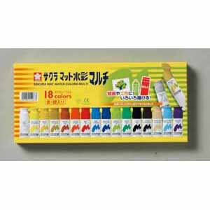 ●マット水彩の優れた描画特性に、ペットボトルや牛乳パック等のいろいろなものに描ける機能を加えました。 ●図画用だけでなく、工作用としても使え、用途が広がりました。（※プラスチックの長期保存作品には適しません。） ●道具や衣服の汚れが落としや...