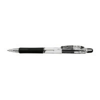 ●ジムノックが更に濃くくっきり、なめらかに●ボール径／0．5mm●インク色／黒●油性染料インク●ラバーグリップ付き●替芯／RUK5A-BK(黒)●再生材使用k6227-6016