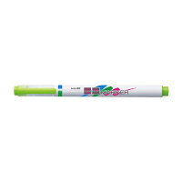 ●スタンダードなシングルタイプ。　●ペン先／太字角芯●線幅／4．0mm●インク色／ライトグリーン●軸・尾栓は再生PP、クリップ部は再生ABSk6274-3488