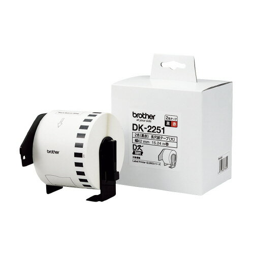 ●仕様/長尺紙テープ（黒赤印刷）　●寸法/幅62mm×15.24m巻k6433-1676