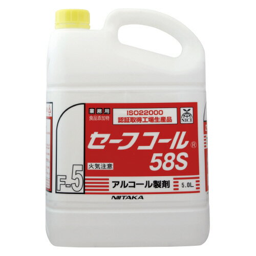 ●業務用5L　●食品添加物タイプのアルコール製剤　●弱酸性タイプ　●成分/エタノール約58％（重量比50.2%（w/w））、食品添加物タイプ　●食品添加物だから、調理器具や食品の除菌にも。k6019-6323