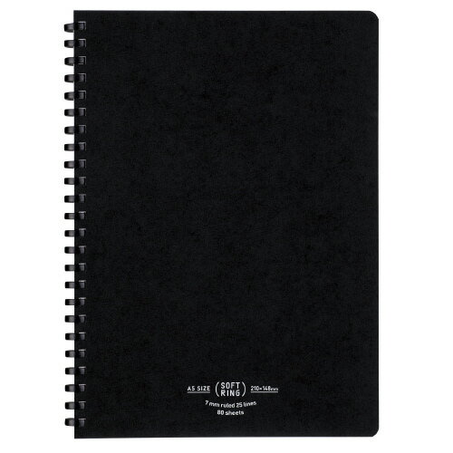 ●コクヨ独自開発の“新感覚やわらかリング”を採用したリングノートです。●平らに開くので書き込みやすい、平らに折り返せるので狭い場所でも心地よく使える、といったリングノートのよさはそのままに、書くときリングに手が当たっても気にせず端まで美しく...