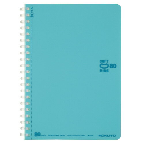 ●コクヨ独自開発の“新感覚やわらかリング”を採用したリングノートです。●リングノートのよさはそのままに、書くときリングに手が当たっても気になりにくく、ページの端まで書きやすい、これからの新定番ノートです。●リング形状が“Dの字型”になってい...