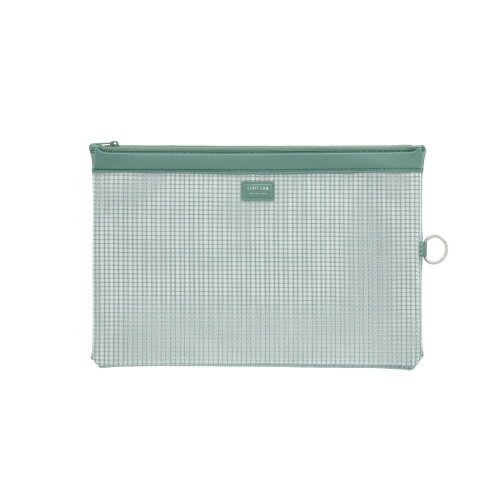 ●本体／ビニール、リングフック／ポリプロピレン　●メッシュの入った透明素材の丈夫なケース　●透明素材なので中身が一目瞭然。オフィスでも使えるアーバンシックカラー5色　●サイズ／235×355mmk6433-4639