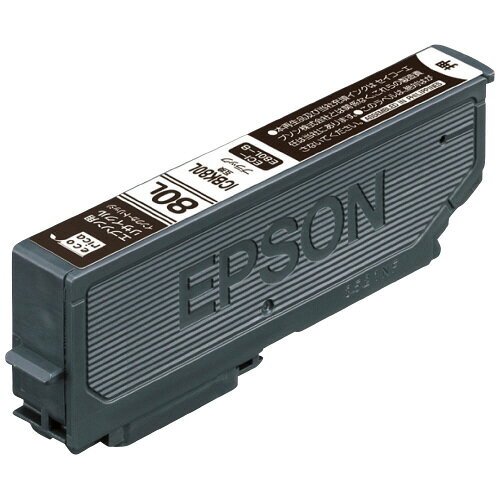 ●エコリカ　リサイクルインクカートリッジ（エプソン対応）●メーカー型番：ECI-E80L-B ●対応カートリッジ：エプソンICBK80L ●カラー：ブラック ●対応機種：EP-707A/708A/777A/807A/808A/907F/97...