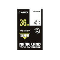 ●強粘着テープ　●テープ幅／36mm　●白に黒文字　●テープ長さ／5.5m　●プラスチックの再利用57％k6335-7561