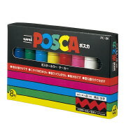 ●不透明インクで重ねて書ける。プラスチック・ガラス・金属などマルチに書ける。●ペン先／太字角芯●線幅／8．0mm●8色セット（インク色）／青・緑・水色・黄・赤・桃・白・黒●水性顔料インク●使い切りタイプ●再生材使用k5416-0743