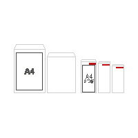 ●長形40号　●サイズ／90×225mm　●紙厚70g/平方メートル　●1000枚入り　●〒枠付　●サイド貼り　●紙質／白封筒用紙（ケント）　●経済的な大量1000枚入りk5966-9968