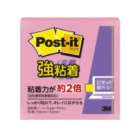 ●強粘着タイプのポスト・イット（R）ノートです　●パソコンのデスクトップやキャビネット、樹脂製品などつきにくかった場所にしっかり貼れます　●一目で識別できるネオンカラー　●サイズ／50×50mm　●90枚　●ローズk6124-8946