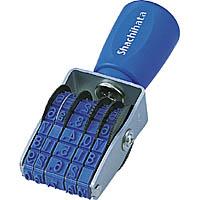 ●書体に美しく読みやすい文字を使用した回転ゴム印です。　印字ベルトの回転がなめらかなので、印面の切替もスムーズです。握りやすい形状のグリップです。　●グリップ部芯材は再生PP100％、回転子は再生ABS100％k5148-5474