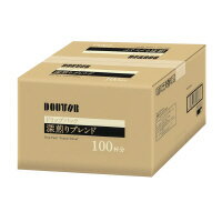 ●100袋入り●香ばしくコクのある深煎りブレンド●ドトールの味がオフィスでも楽しめる毎日飲んでも飽きない味に仕上げました。ミルクや砂糖との相性のよさも特徴です。　●コク：3　酸味：1　苦み：4※飲料・食品は、お客様のご都合による返品はお受け...