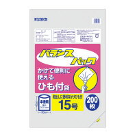 ●スタンダードな厚みです　●吊り下げて一枚ずつ引き出せます　●半透明シャカシャカタイプ　●タイプ／15号（300×450mm）　●厚み／0．01mm　●200枚入り　●ひも付き　●材質／HDPE（高密度ポリエチレン）　●食品衛生法適合k64...