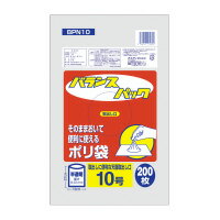●スタンダードな厚みです　●半透明シャカシャカタイプ　●タイプ／10号（180×270mm）　●厚み／0．01mm　●200枚入り　●材質／HDPE（高密度ポリエチレン）　●食品衛生法適合k6472-2801