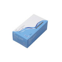 ●250枚入りのお買い得タイプ　●全長／230mm　●中指／85mm　●手のひらまわり／107mm　●材質／ニトリルゴム　●250枚入り　●指先の厚さ／約0.09mm　●粉なし　●色／ブルー　●食品衛生法適合k6472-4836