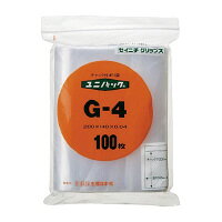 ●チャックの開け閉めがしやすく、食品を入れても大丈夫！セイニチのユニパック（R）　●サイズ／幅140×チャック下200mm　●厚み／0．04mm　●タイプ／B6　　●100枚入り　●材質／低密度ポリエチレン　●食品衛生法適合　※電子レンジ加...