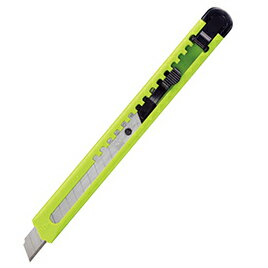 フロントチェンジ方式なので刃の交換が簡単！ロック機能付きで安全！●サイズ／全長135mm、刃幅：9mm、刃厚：0.38mm●材質/刃：炭素鋼、ホルダー：R-ABS、スナッパー：ABS、スライダー：R-POM●折れ刃式●オートロック機能先端か...