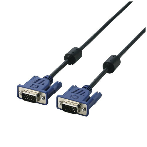 ■対応機種：D-sub15ピン(ミニ)の入出力端子を持つPC、ディスプレイ及びプロジェクター■コネクタ形状：D-sub15pin(ミニ)オス■ケーブルタイプ：スリムタイプ(複合同軸)■シールド方法：2重シールド■ケーブル長：1.0m■ケーブ...
