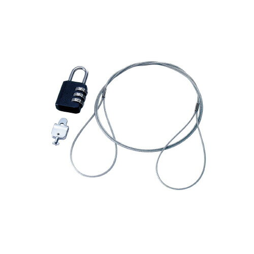 ●セキュリティスロット対応　●＜キット内容＞マイクロロック（取り付け部品A×1、取り付け部品B×1）、ワイヤー×1、ダイヤルロック×1　●ワイヤー直径：1．6mm　●ワイヤー長さ：1．0m　●材質／ダイヤルロック：真ちゅう、マイクロロック：...