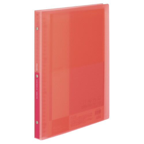 ●A4-S●サイズ/312×261×26mm●付属ポケット枚数/15枚●エンボス仕上げポケット●中紙なし●替紙式●穴数/30穴●リング内径/17mm●表紙・ポケット/PP(再生PP)●表紙表面は傷が目立ちにくいシボ加工で裏面はデザイン性の高...