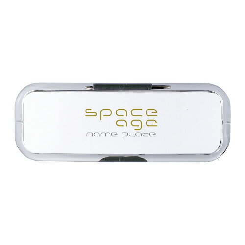 ●しっかりと名前が明示できます。　●表示スペース／W70×H22mm　●質量／11g　●材質／本体：PMMA、ABS　●ブラッシュクリップ式　●クリップは再生ABSk6382-4148