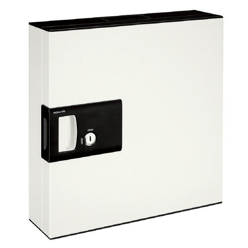 ●壁面固定はもちろん、キャビネットにも納まるコンパクト設計。　●シリンダー錠タイプ●キーホルダー16個収納タイプ●サイズ／W317×D89×H310mm●材質／本体：スチール、キーホルダー：PP●質量/3.36kg●付属品／キーホルダー型名...