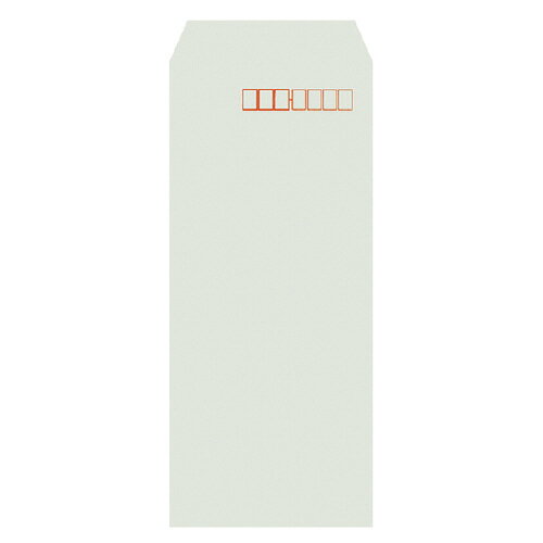●長形4号　●サイズ／90×205mm　●グレー　●紙厚80g/平方メートル　●1000枚入り　●〒枠付　●サイド貼り　●古紙配合紙　●ソフトなカラーバリエーションのお買い得タイプk5744-4451