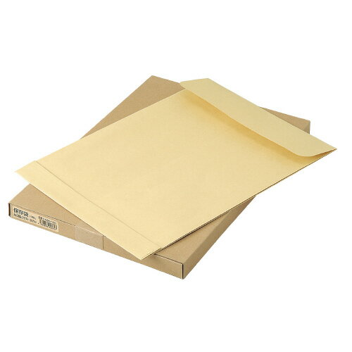 ●大型マチ付きクラフト封筒　●ハトメなしの経済タイプ　●マチ付き　●角形A3号　●サイズ／310×430＋40mm　●紙厚120g/平方メートル　●10枚入り　●古紙パルプ配合率40％k5891-9736