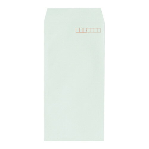 ●長形3号　●サイズ／120×235mm　●グリーン　●紙厚80g/平方メートル　●100枚入り　●〒枠付　●サイド貼り　●古紙配合紙k5599-5795