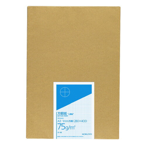 ●A3（297×420mm）　●100枚　●ブルー刷（1mm方眼罫）　●目盛り数／280×400　●75g/平方メートル　●製本されていないタイプ（大量バラ）k5169-2964