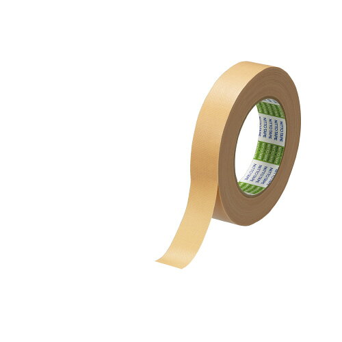 ●超ロングセラーの布テープ　●サイズ／幅25mm×長さ25m　●重梱包用　●厚さ0．33mm　●基材／スフ布　●粘着剤／ゴム系　●基材強度に優れており、中量・重量物の梱包に適しています　●宅配便・小包などの包装や紙箱などの角の補強、結束・仮...
