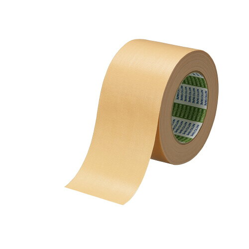 ●超ロングセラーの布テープ　●サイズ／幅75mm×長さ25m　●重梱包用　●厚さ0．33mm　●基材／スフ布　●粘着剤／ゴム系　●基材強度に優れており、中量・重量物の梱包に適しています　●宅配便・小包などの包装や紙箱などの角の補強、結束・仮...