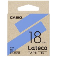 ラテコ専用テープXB−18BU青に黒文字J746923