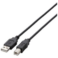 PC周辺機器を接続できる、A−BタイプのUSB2．0ケーブル。USBケーブル●ケーブル長：1m●プラグ形状：USB2．0A端子−USB2．0B端子●規格：USB2．0J833721