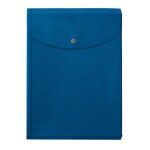背面にクリアポケットが付いたエンベロープ。しっかりとまるホック式。書類を入れたまま中身が見える背面ポケット付。●ドキュメントファイル●業務用パック●タテ型●マチ付●フタ付●規格：A4タテ型●色：ブルー●材質：ポリプロピレン●厚さ：0．2mm...